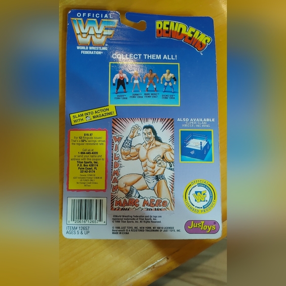 Wwe Toys Vintage 996 Wildman Marc Mero Wwf Wrestling Justoys